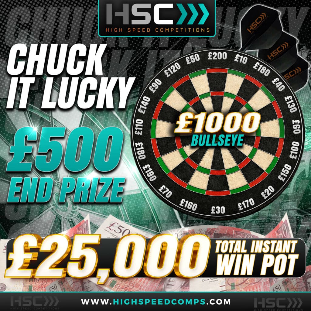 £25,000 CHUCK IT LUCKY INSTANT WIN | £500 END PRIZE 3 - High Speed ...